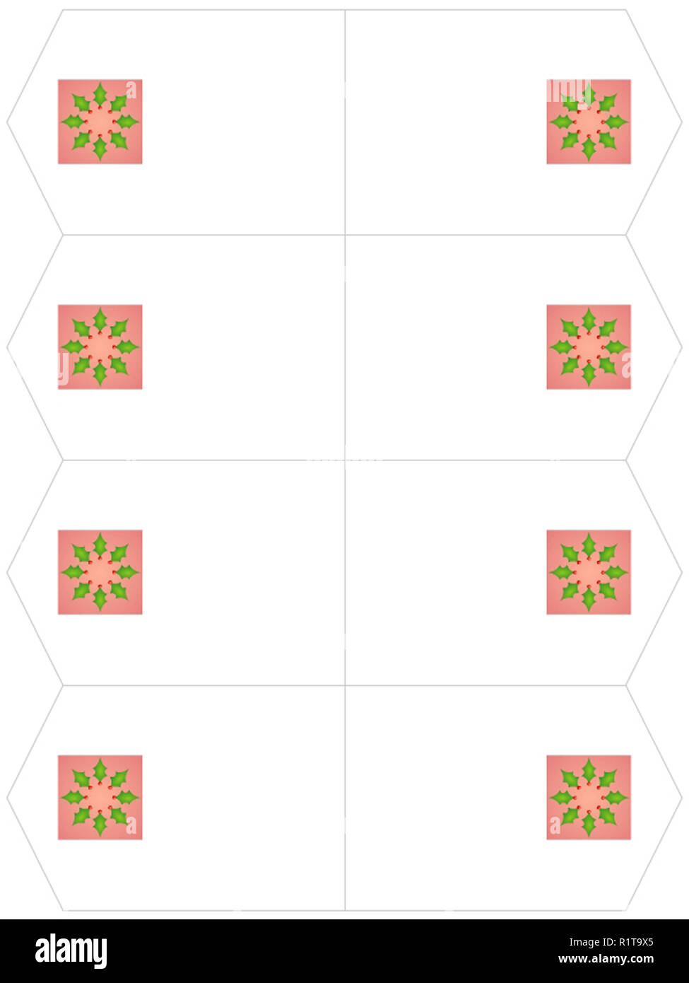 Christmas note card and tag design Stock Photo - Alamy