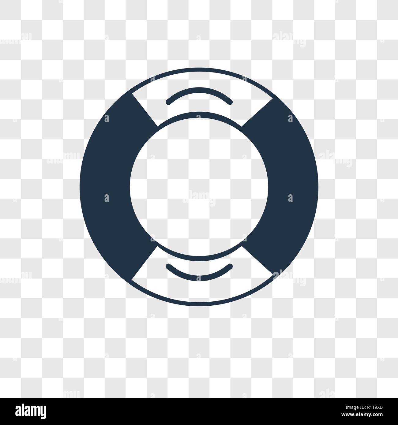 Lifesaver vector icon isolated on transparent background, Lifesaver ...