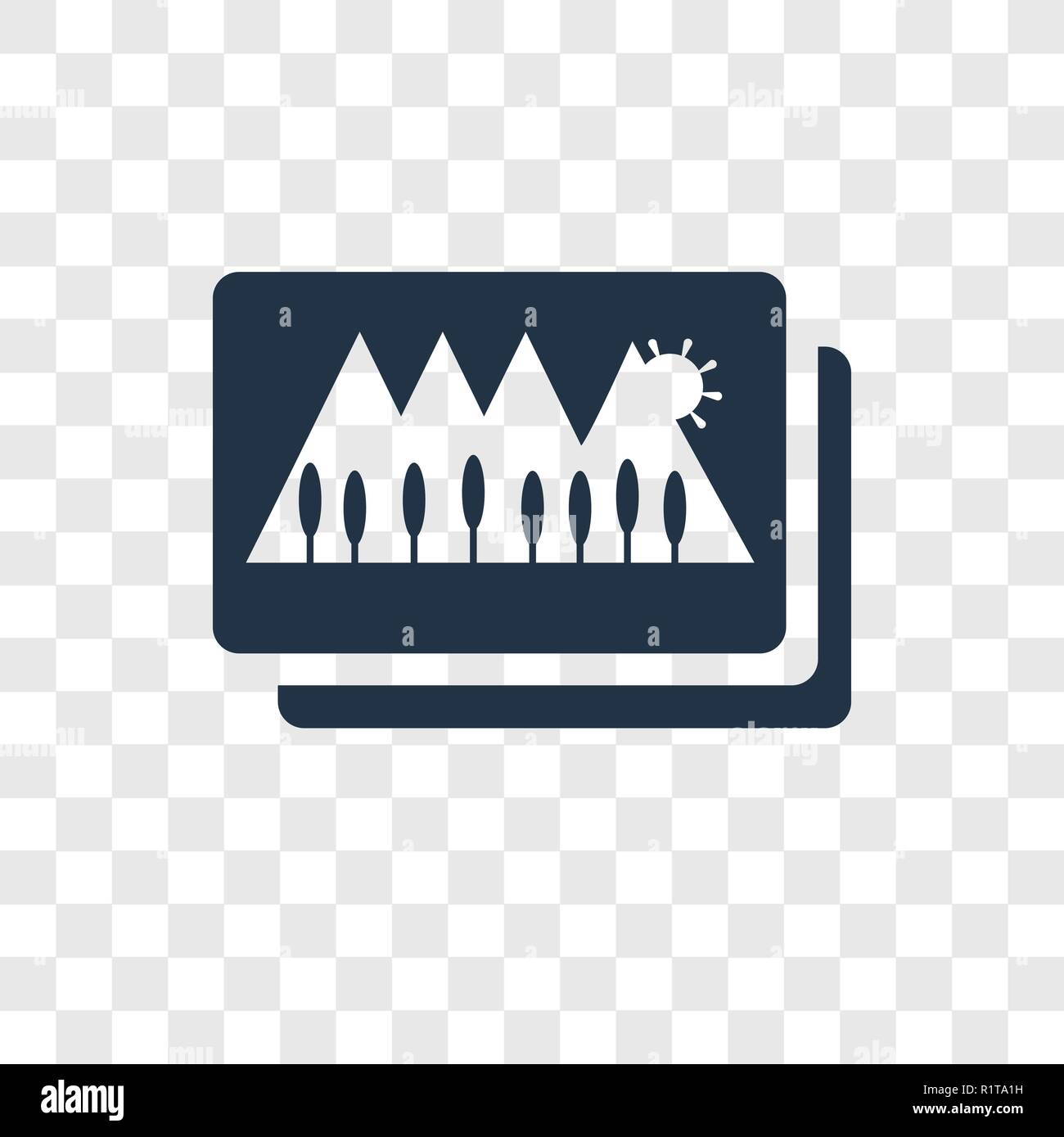 Picture vector icon isolated on transparent background, Picture ...