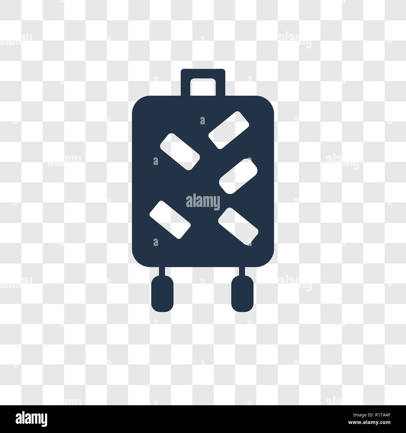 Suitcase vector icon isolated on transparent background, Suitcase ...