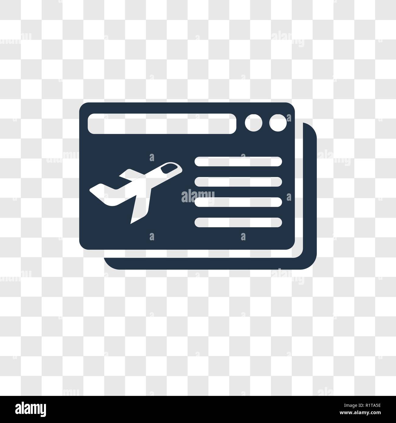 Ticket vector icon isolated on transparent background, Ticket ...