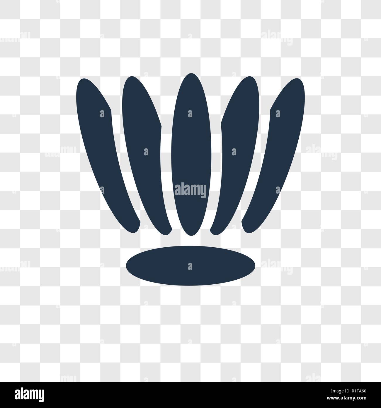 Shell vector icon isolated on transparent background, Shell ...