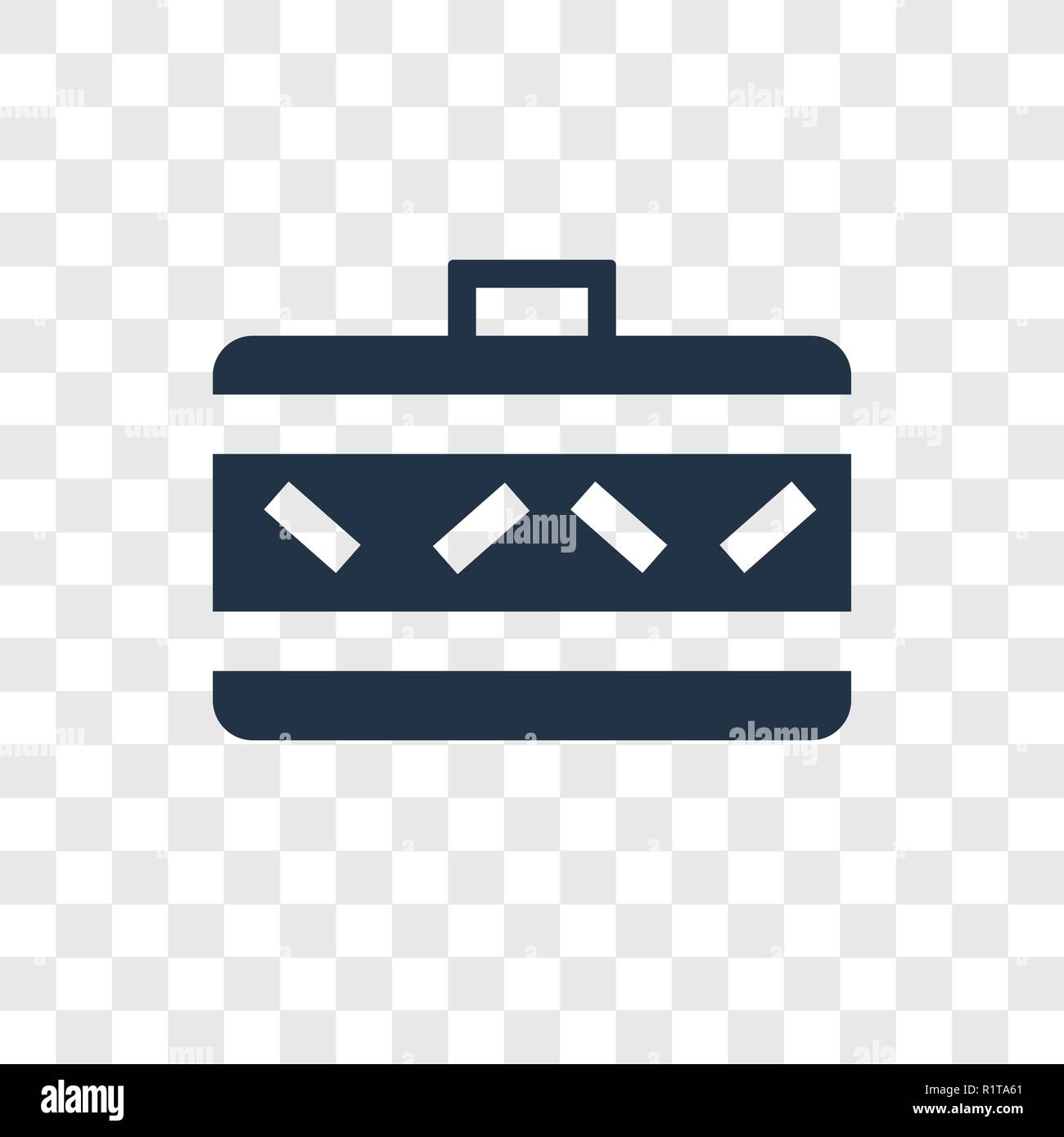 Suitcase vector icon isolated on transparent background, Suitcase ...