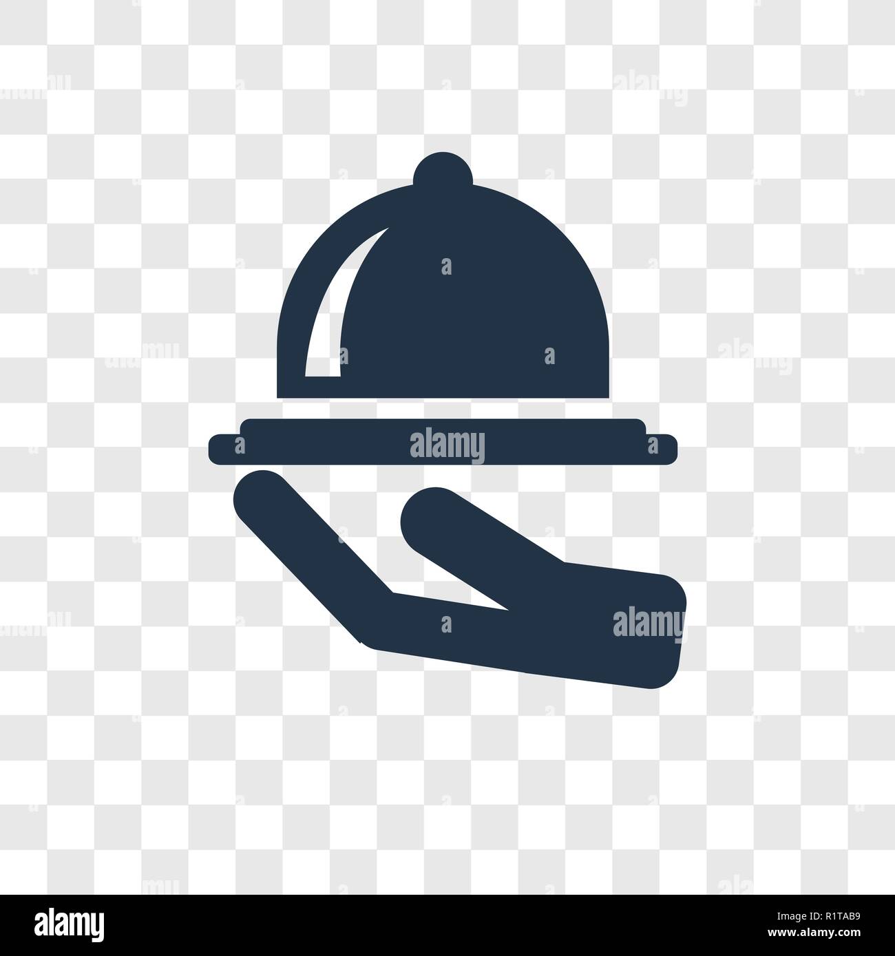 Tray vector icon isolated on transparent background, Tray transparency ...