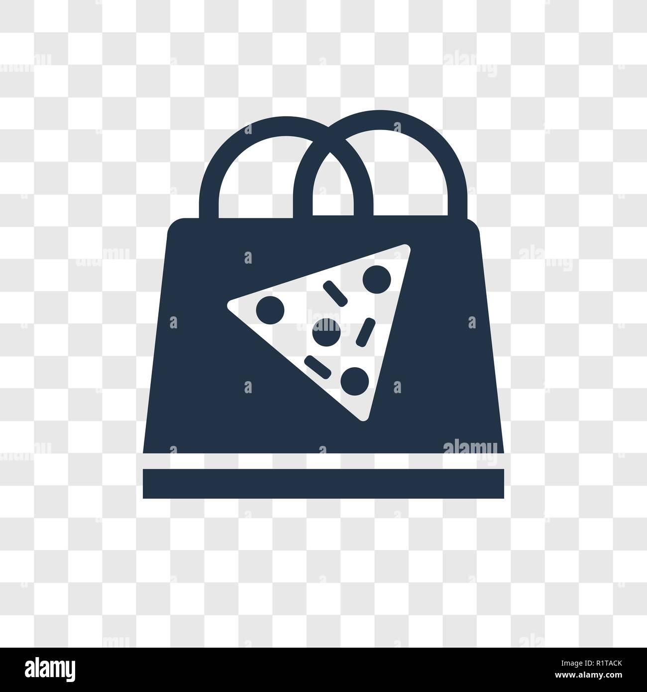 Pizza vector icon isolated on transparent background, Pizza ...