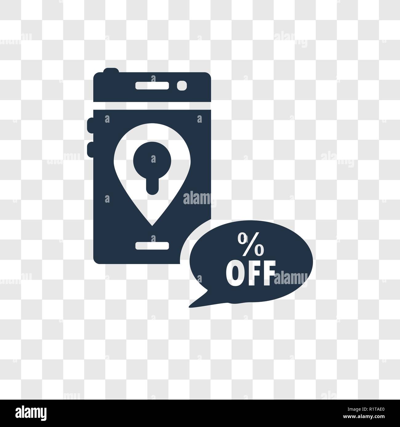 Discount vector icon isolated on transparent background, Discount ...