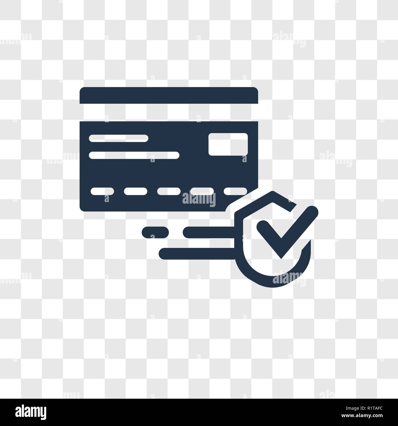 Cit card vector icon isolated on transparent background, Cit card ...