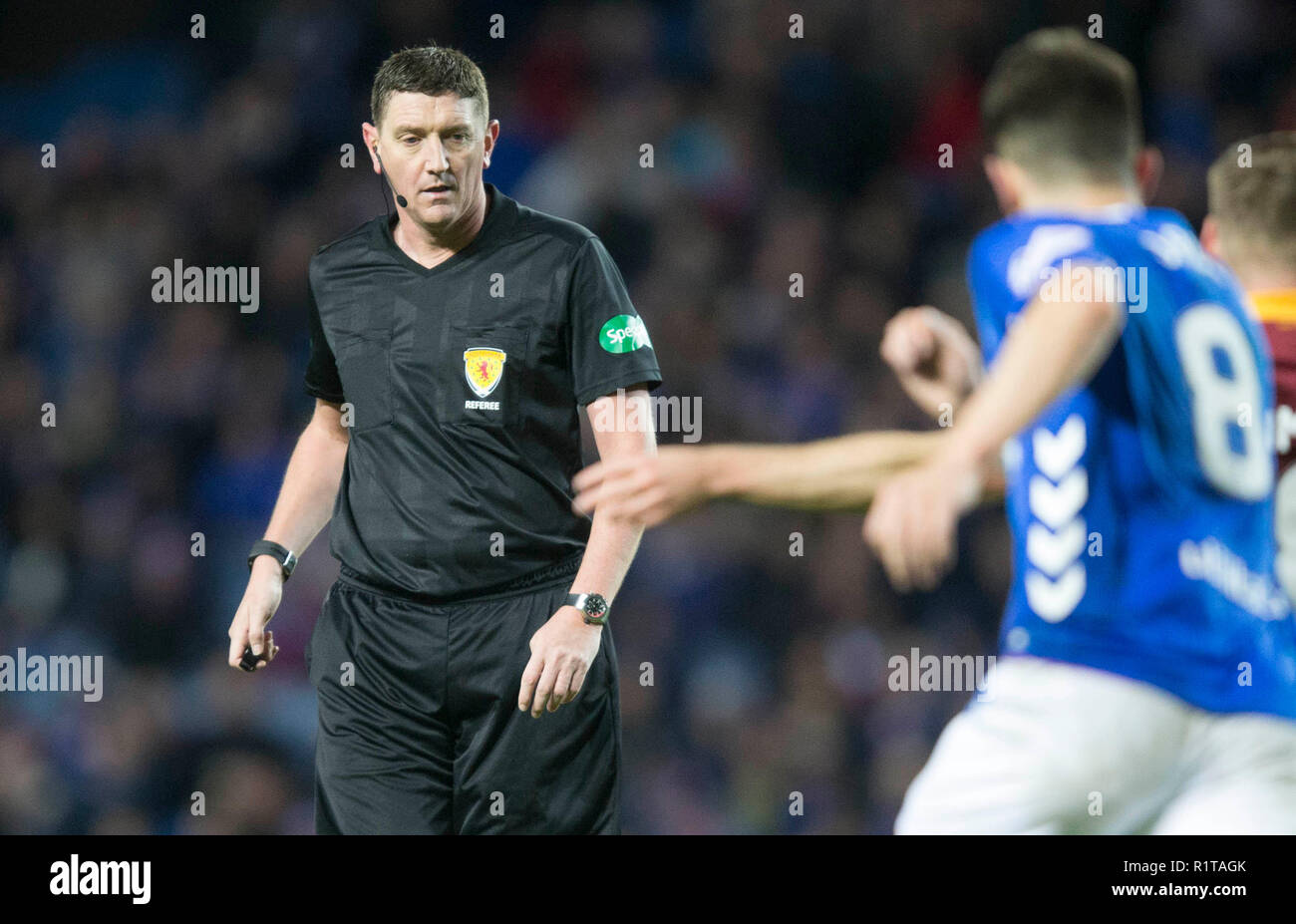 Referee Craig Thomson during the Ladbrokes Scottish Premiership match ...