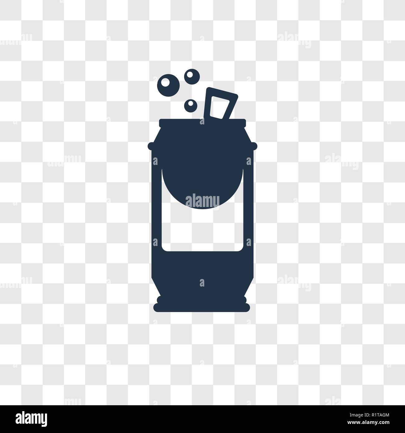 Can vector icon isolated on transparent background, Can transparency ...