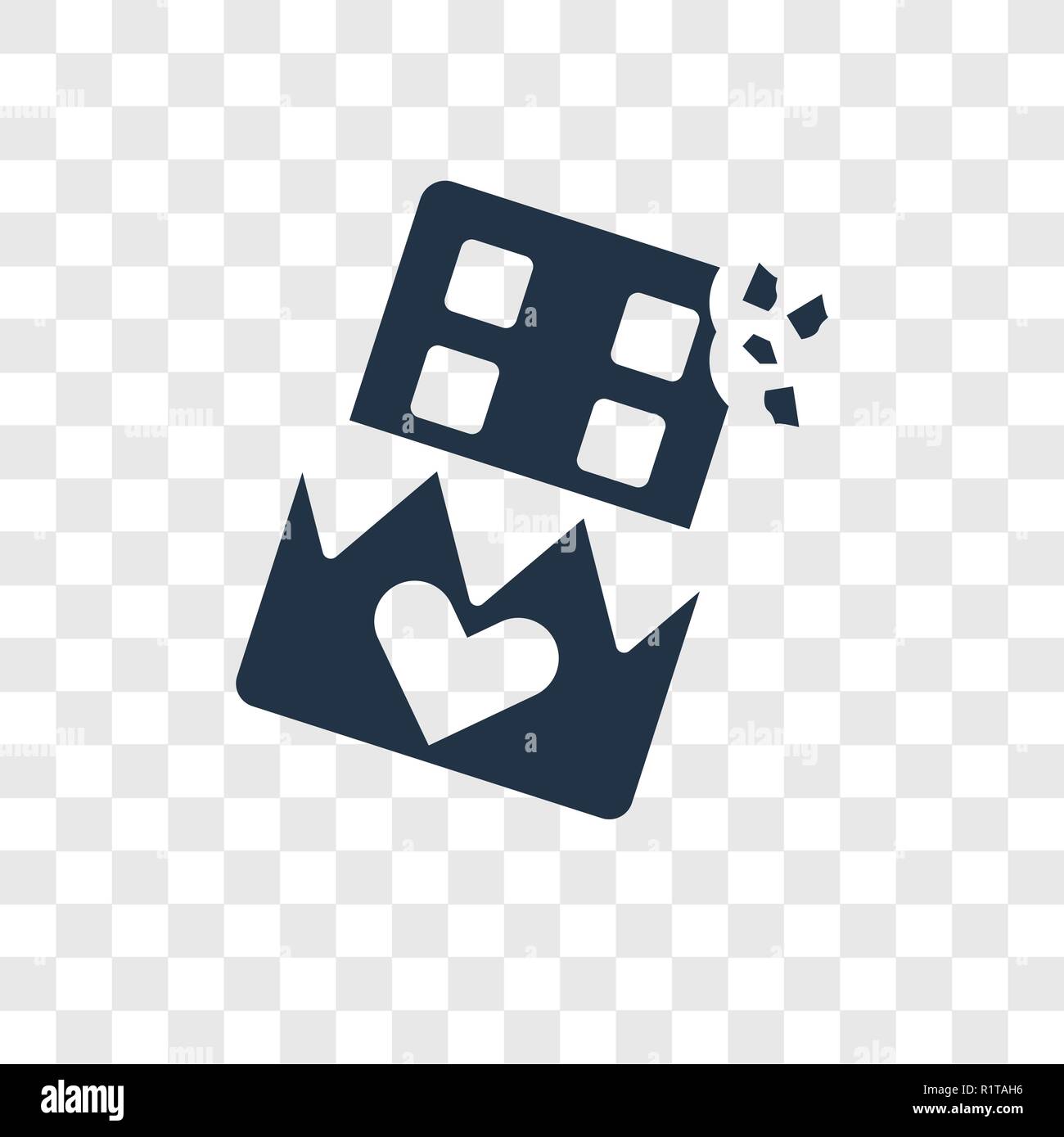 Chocolate vector icon isolated on transparent background, Chocolate ...