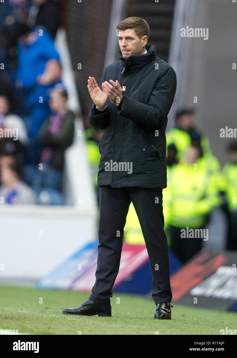 Rangers' manager Stephen Gerrard during the Ladbrokes Scottish ...