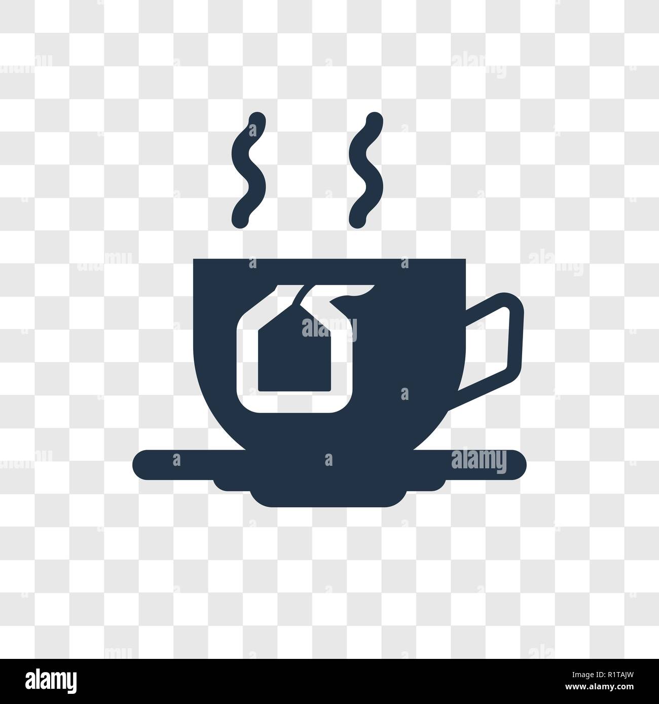 Tea vector icon isolated on transparent background, Tea transparency ...