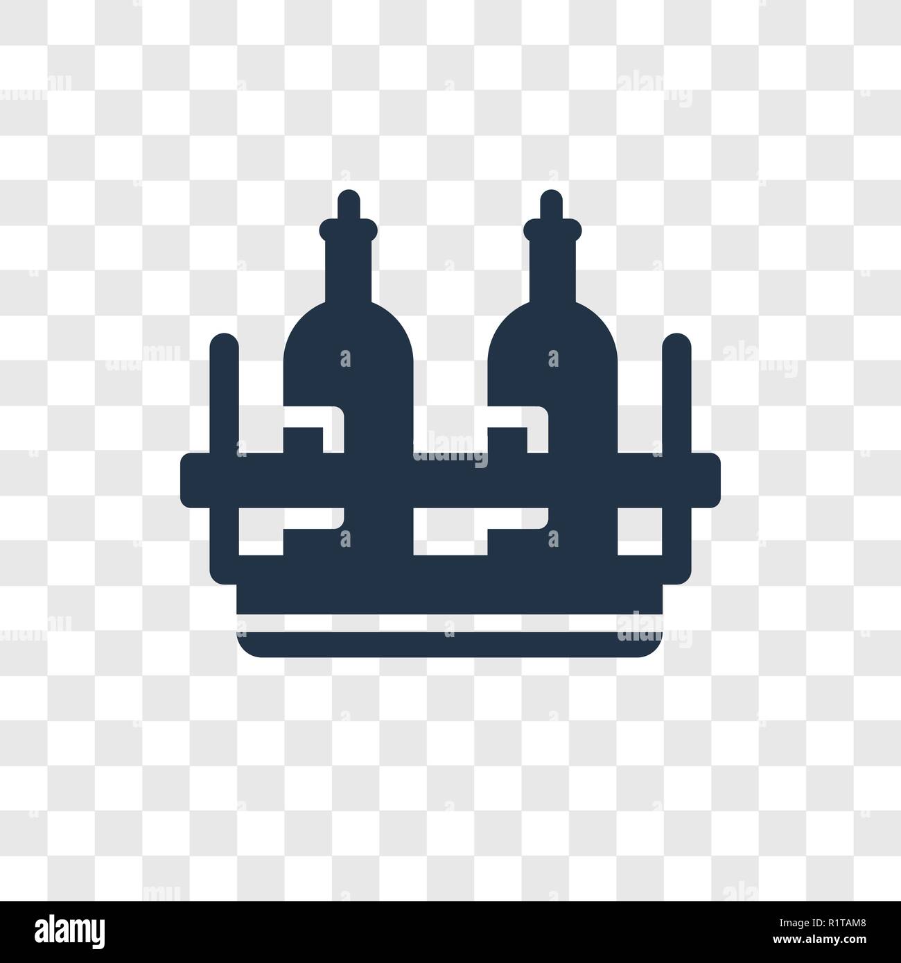 Alcoholic drink vector icon isolated on transparent background ...