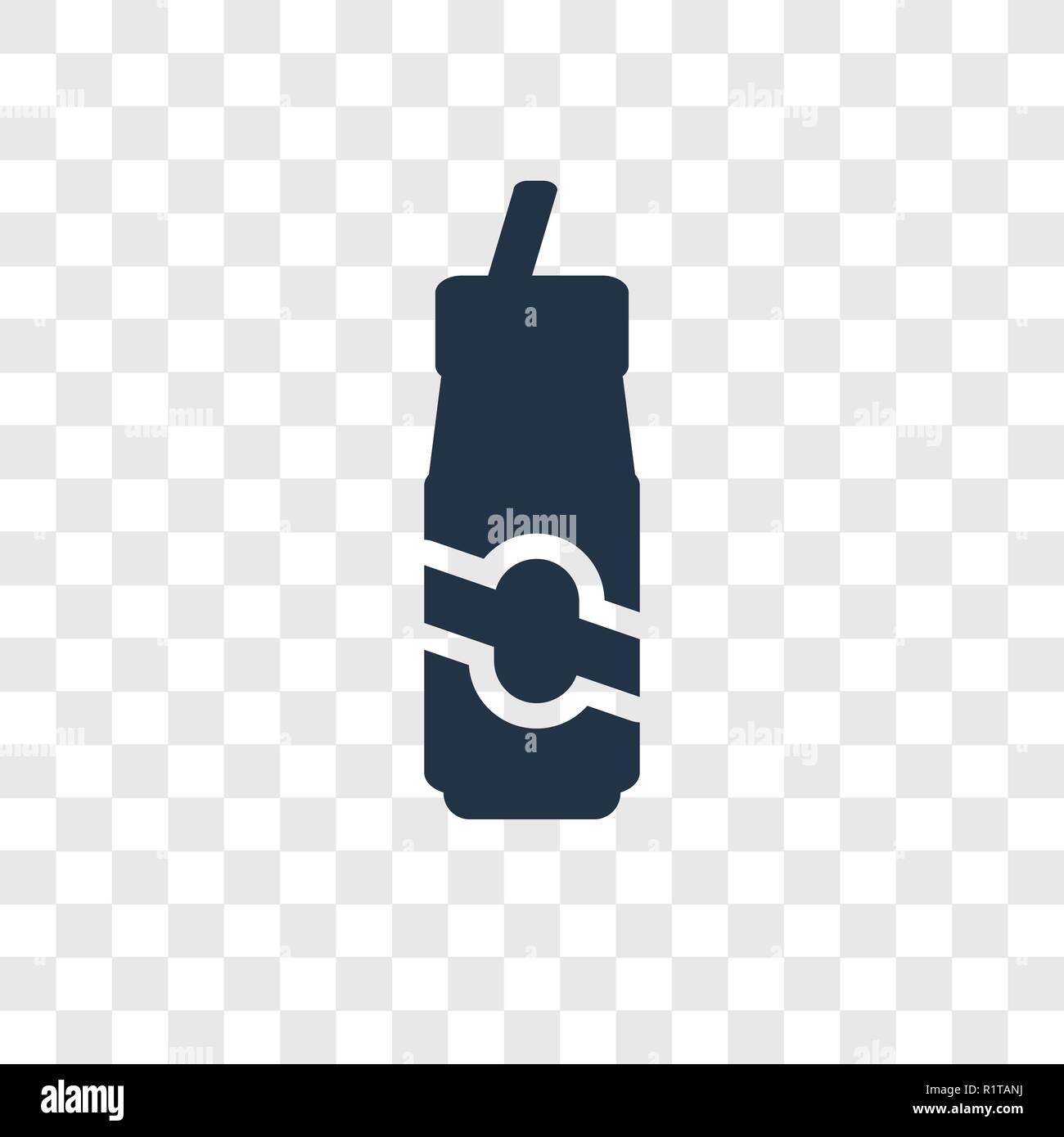 Milkshake vector icon isolated on transparent background, Milkshake ...
