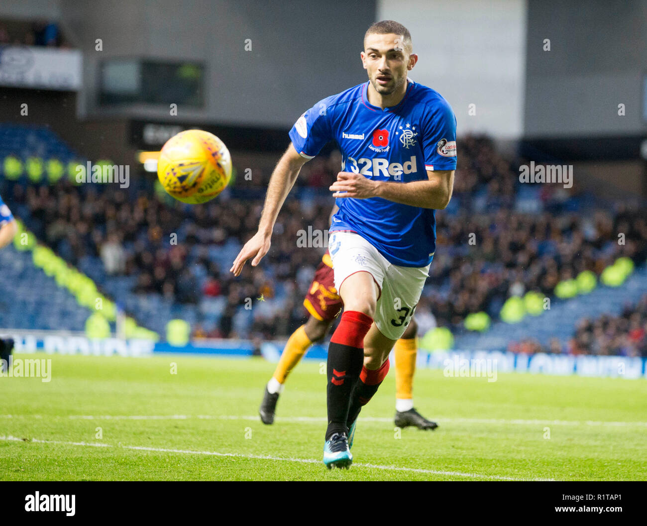 Rangers' Eros Grezda during the Ladbrokes Scottish Premiership match at ...