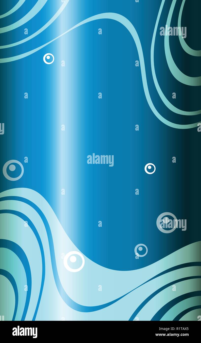 A blue abstract wallpaper illustration Stock Vector Image & Art - Alamy