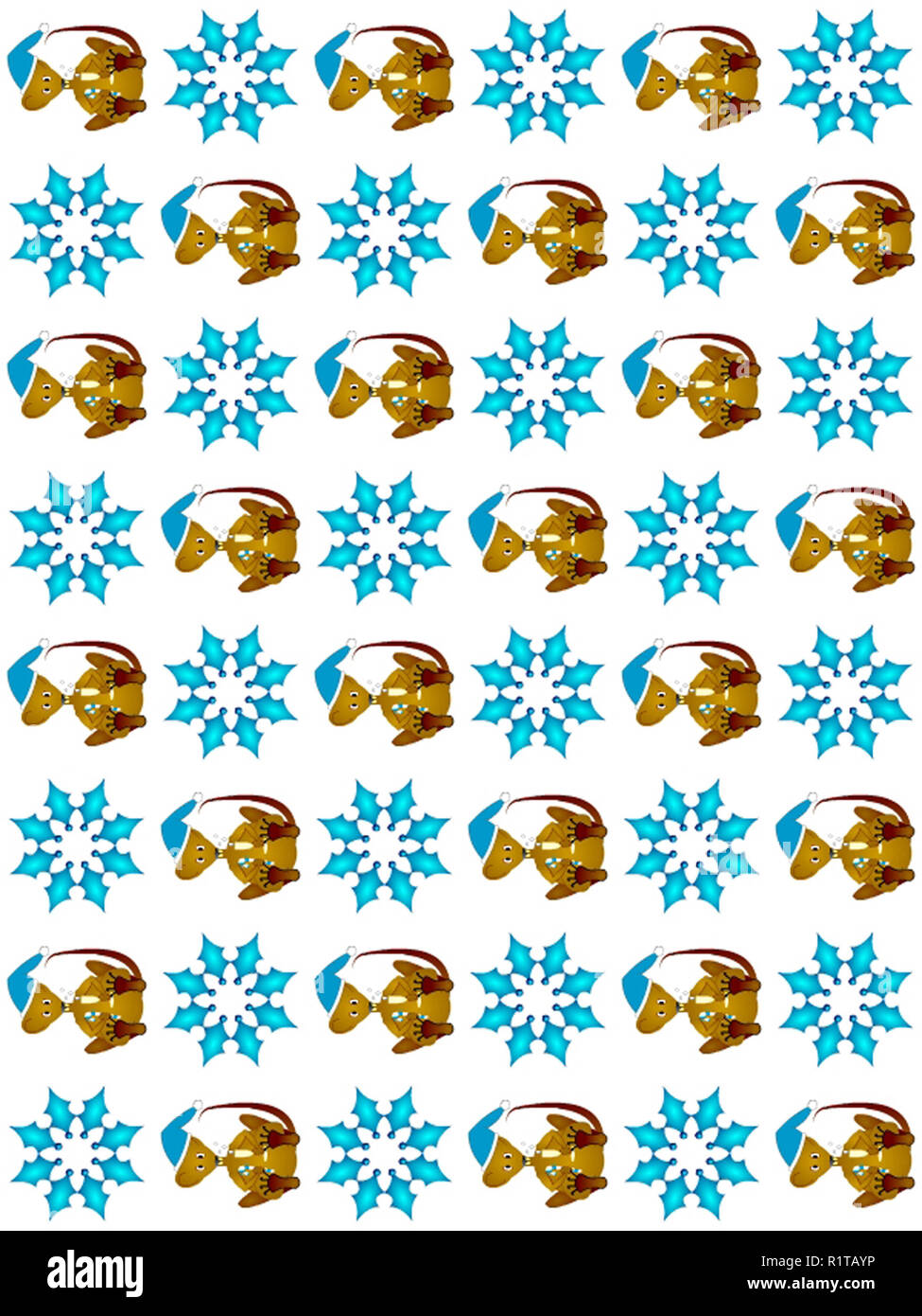 Classic christmas seamless pattern Cut Out Stock Images & Pictures - Alamy