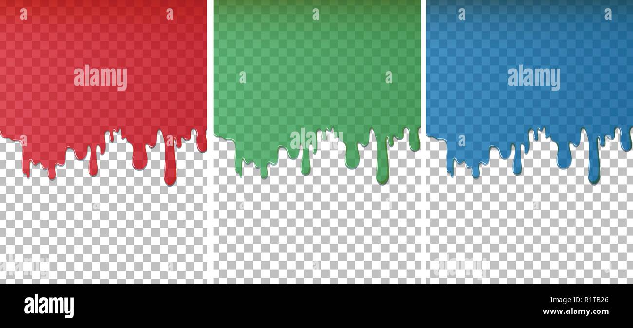 Set of different water dripping background illustration Stock Vector ...