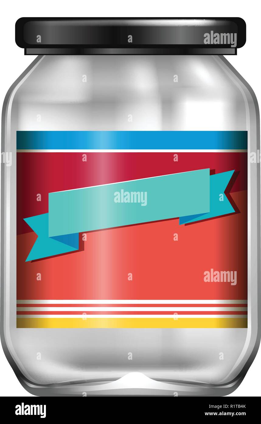 Empty jar label Stock Vector Images - Alamy