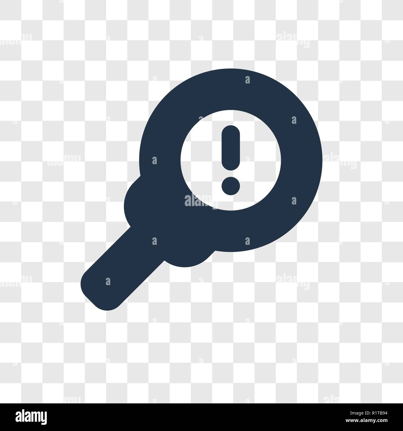 Warning vector icon isolated on transparent background, Warning ...