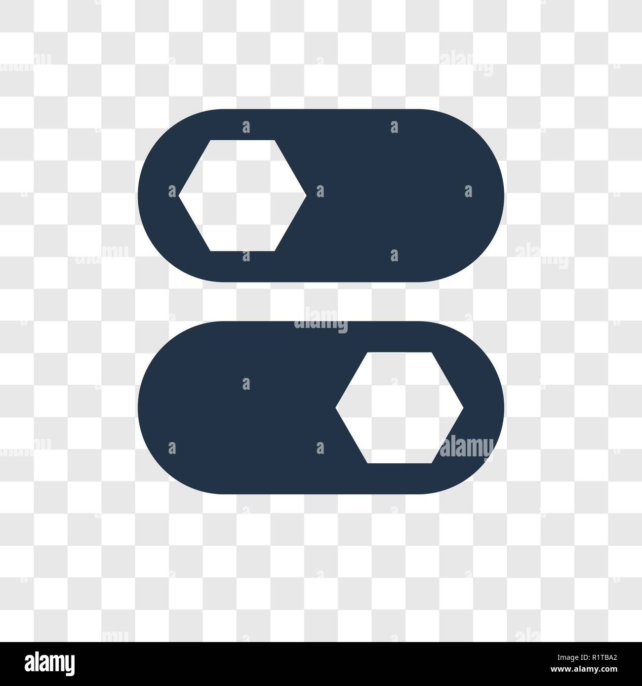 Switch vector icon isolated on transparent background, Switch ...