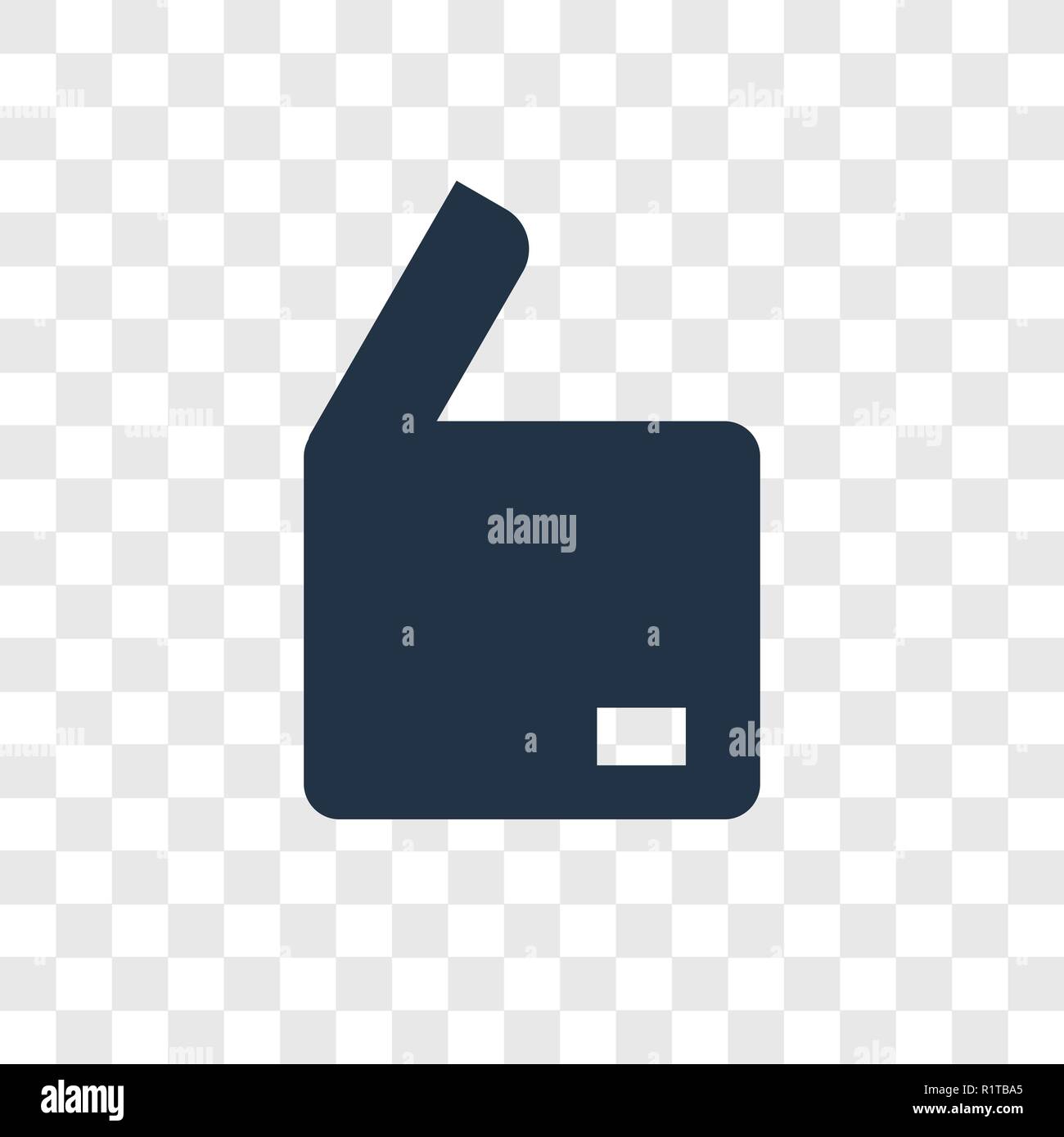 Open box vector icon isolated on transparent background, Open box ...