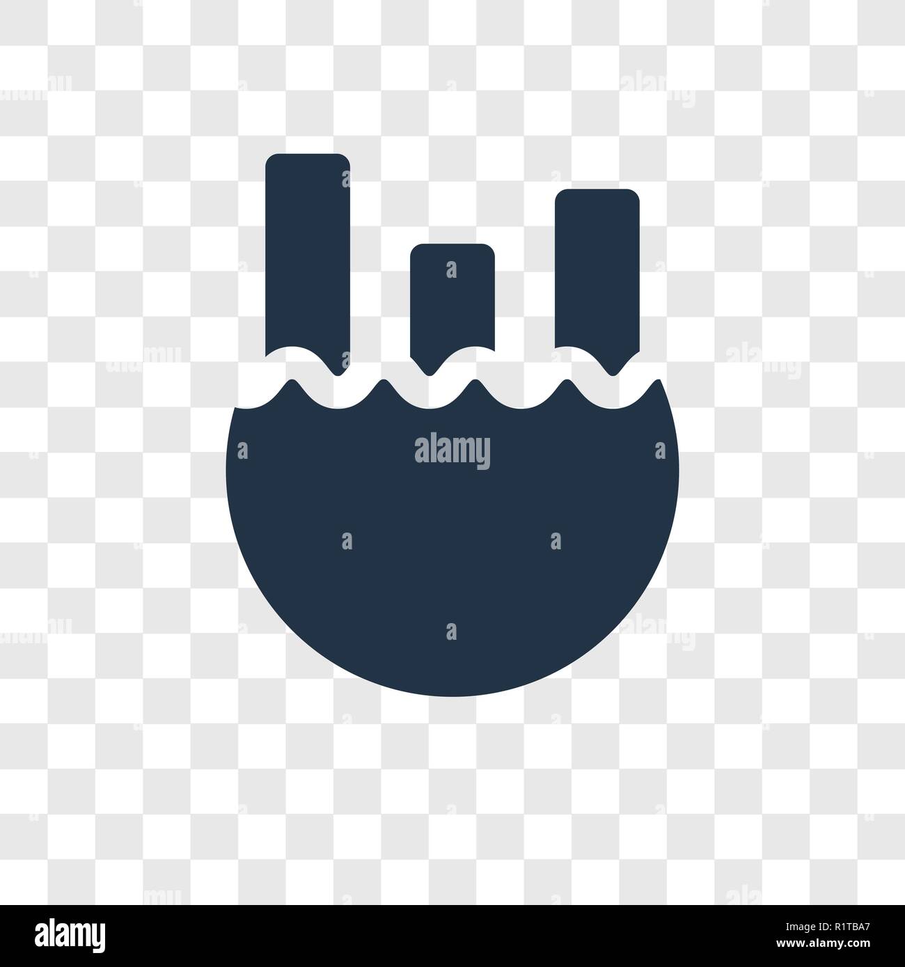 Bar chart vector icon isolated on transparent background, Bar chart ...