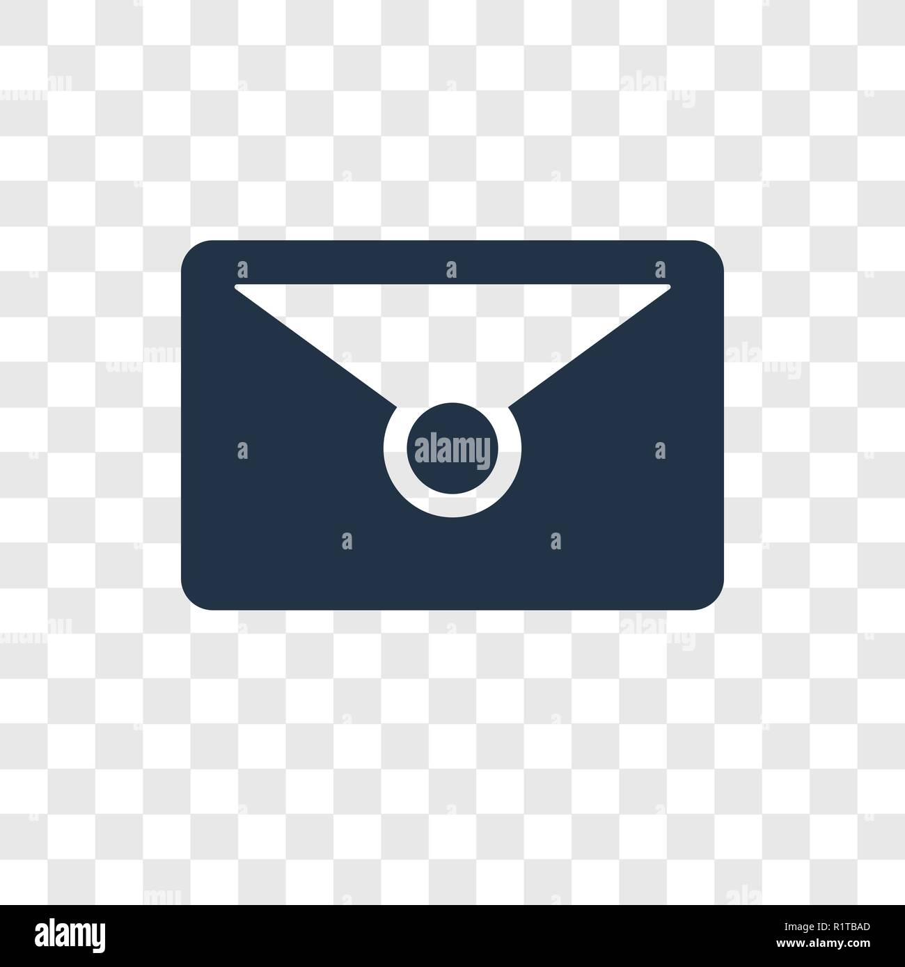 Mail vector icon isolated on transparent background, Mail transparency ...