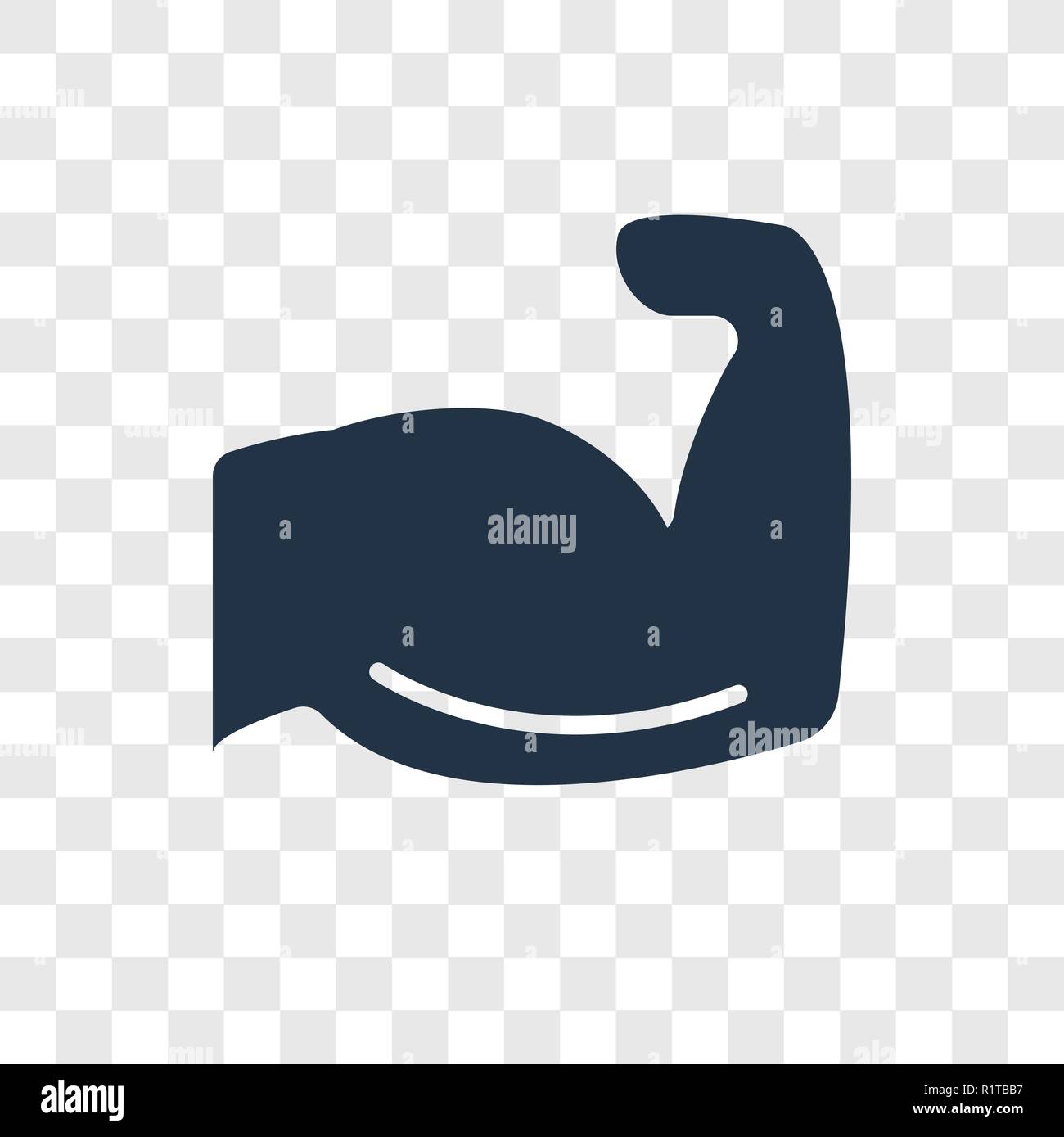 Body Building vector icon isolated on transparent background, Body ...