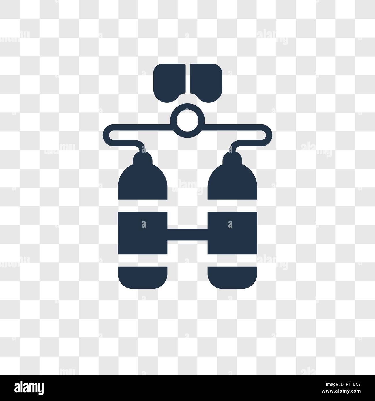 Diver vector icon isolated on transparent background, Diver ...