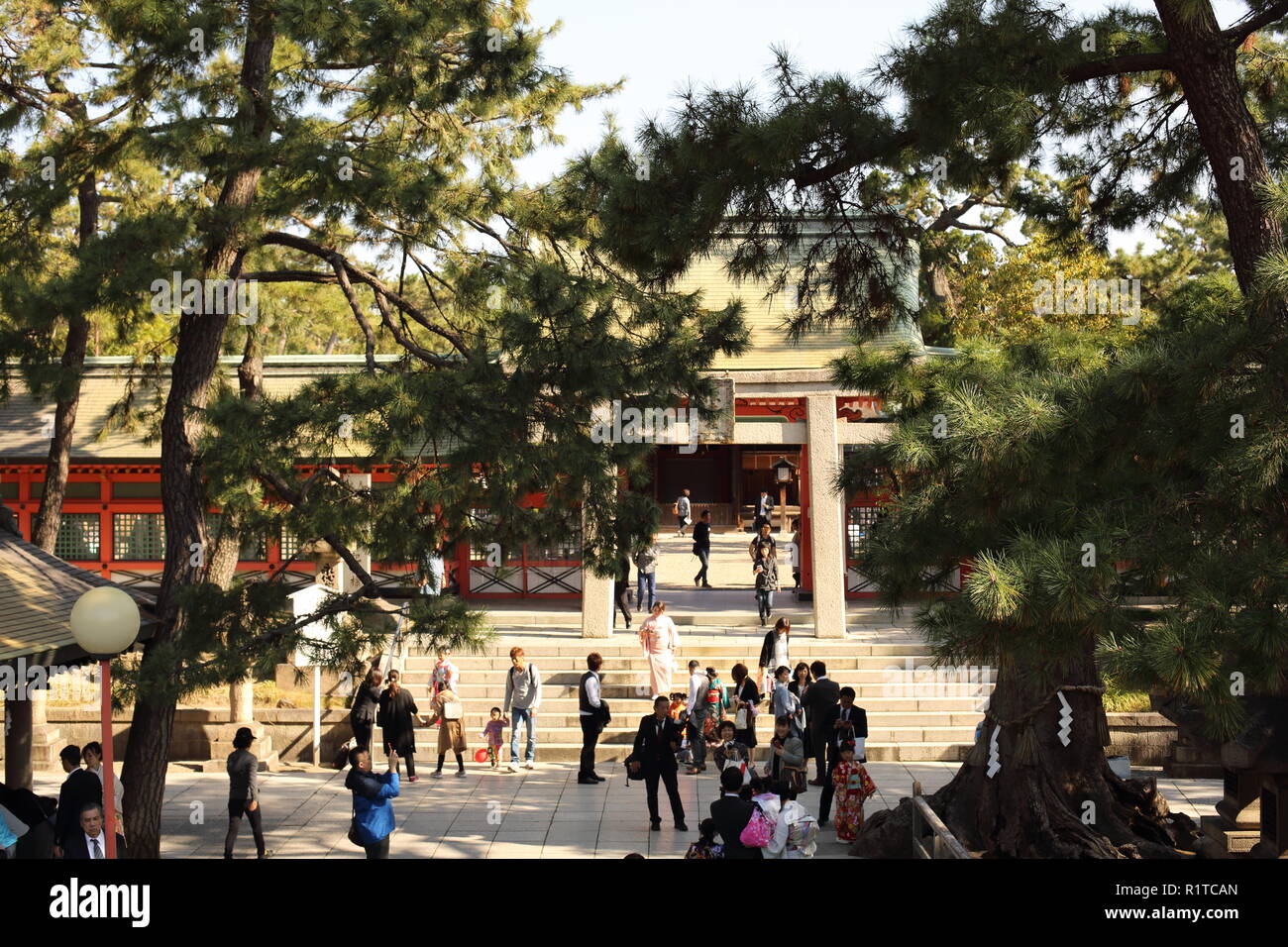 Sumiyoshi grand temple hi-res stock photography and images - Alamy