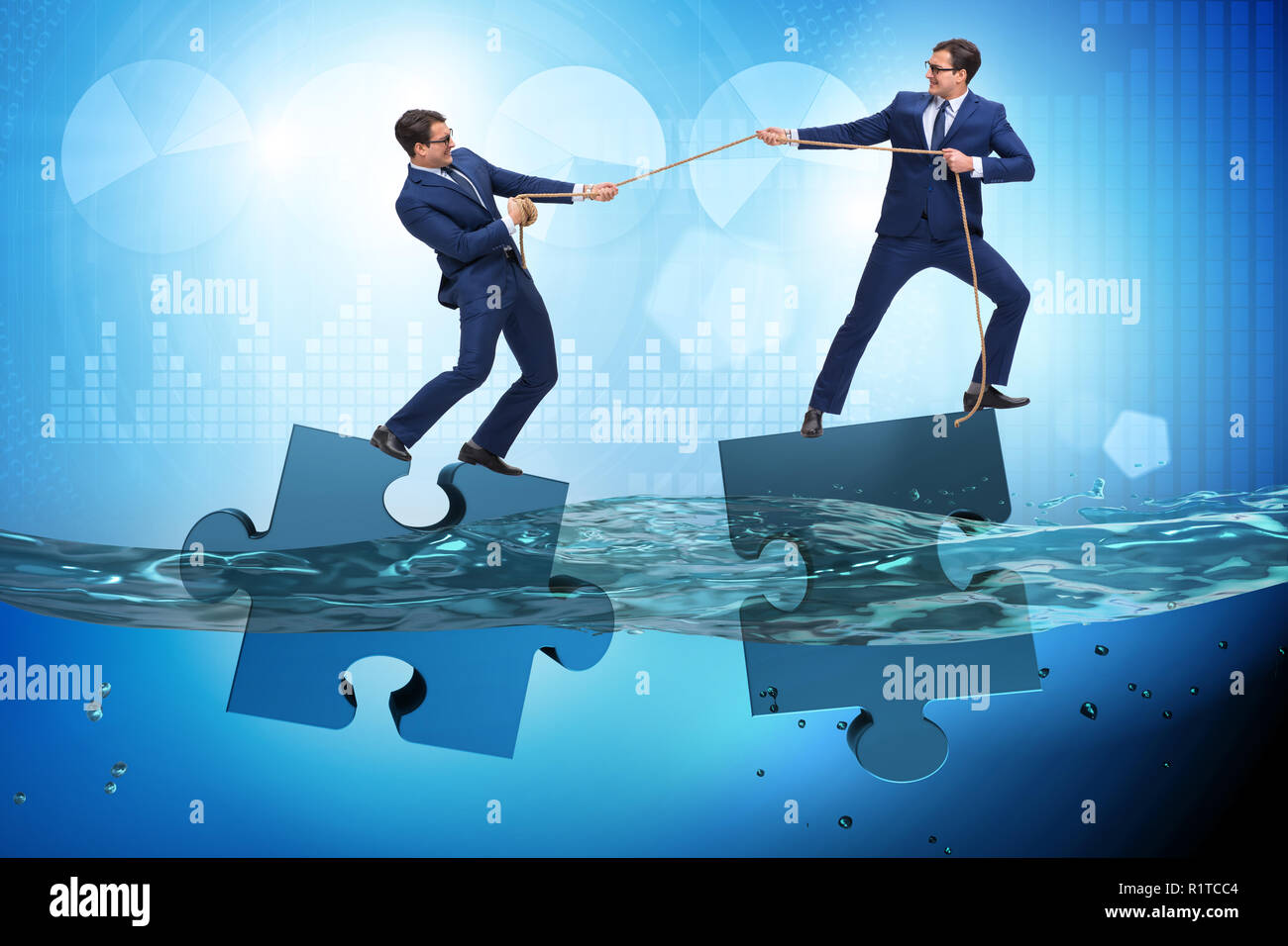 Business concept of teamwork and competition Stock Photo - Alamy