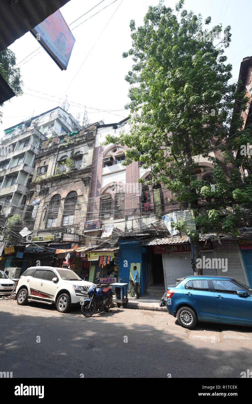 35 and 37 Netaji Subhas road, Burrabazar, Kolkata, India Stock Photo ...