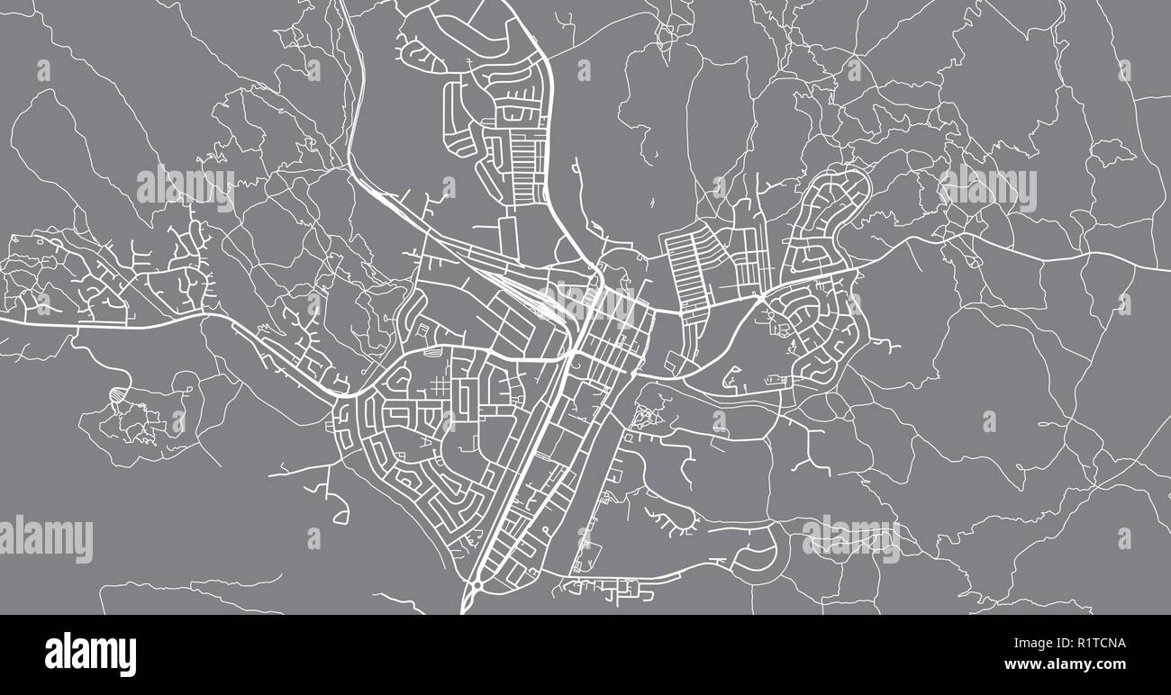 Urban vector city map of Alice Springs, Australia Stock Vector Image ...