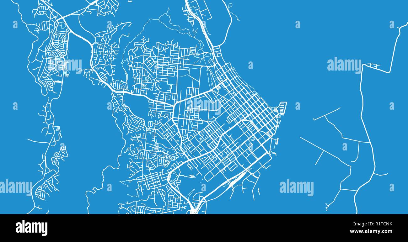 Urban vector city map of Cairns, Australia Stock Vector Image & Art - Alamy