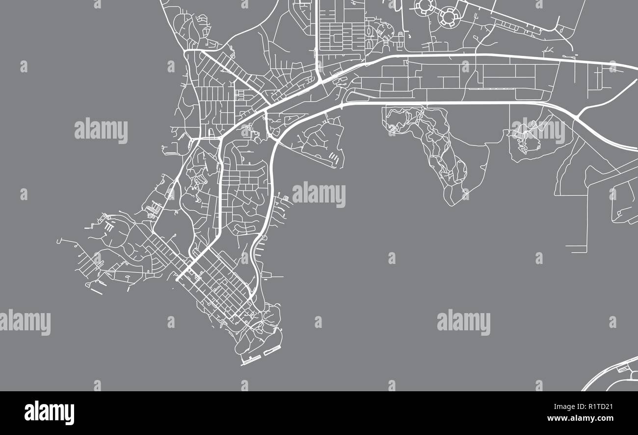 Urban vector city map of Darwin, Australia Stock Vector Image & Art - Alamy