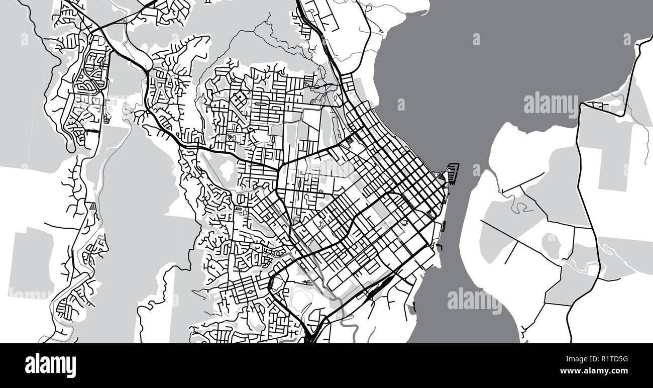Urban vector city map of Cairns, Australia Stock Vector Image & Art - Alamy