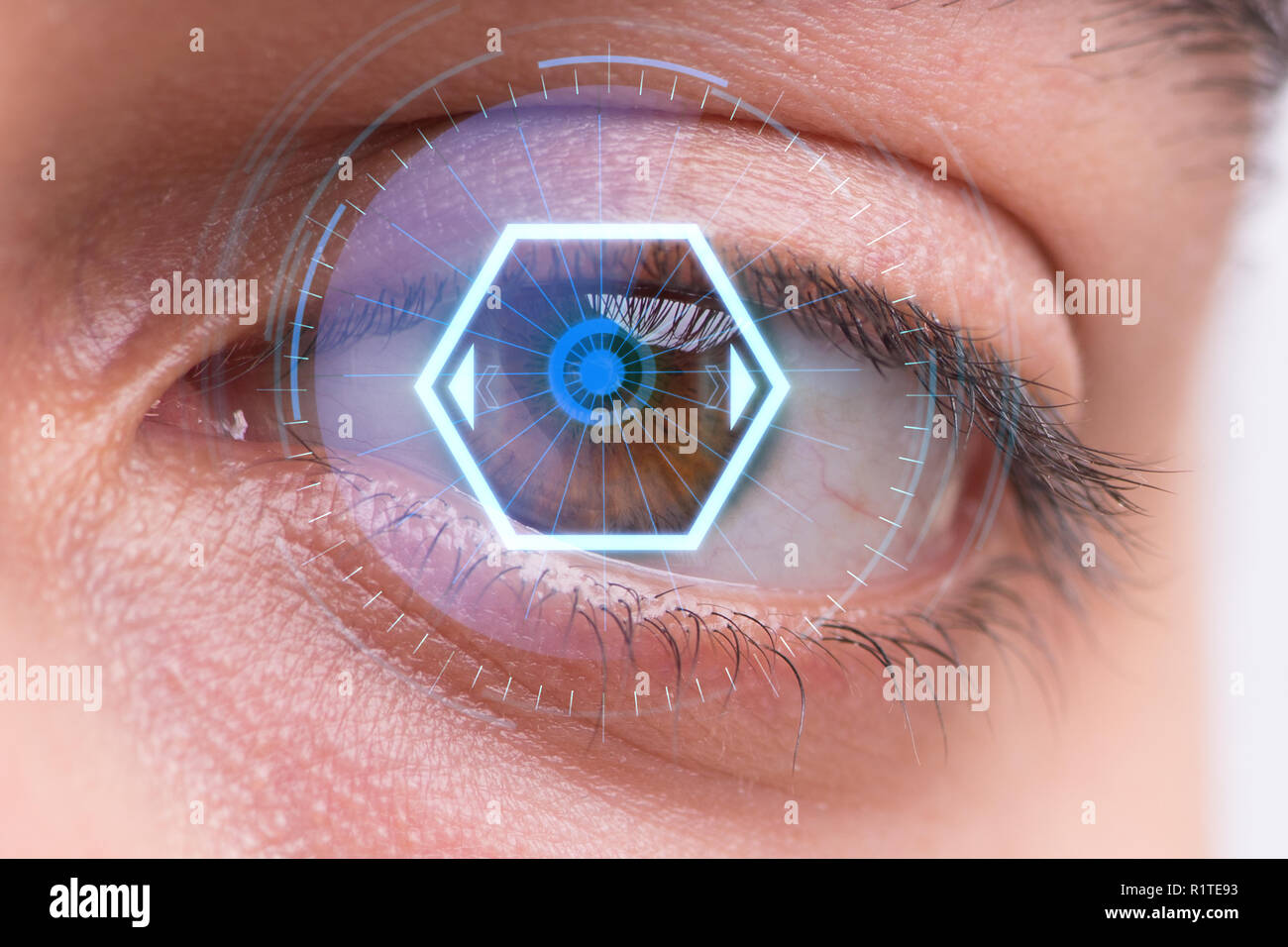 Concept sensor implanted human hi-res stock photography and images - Alamy