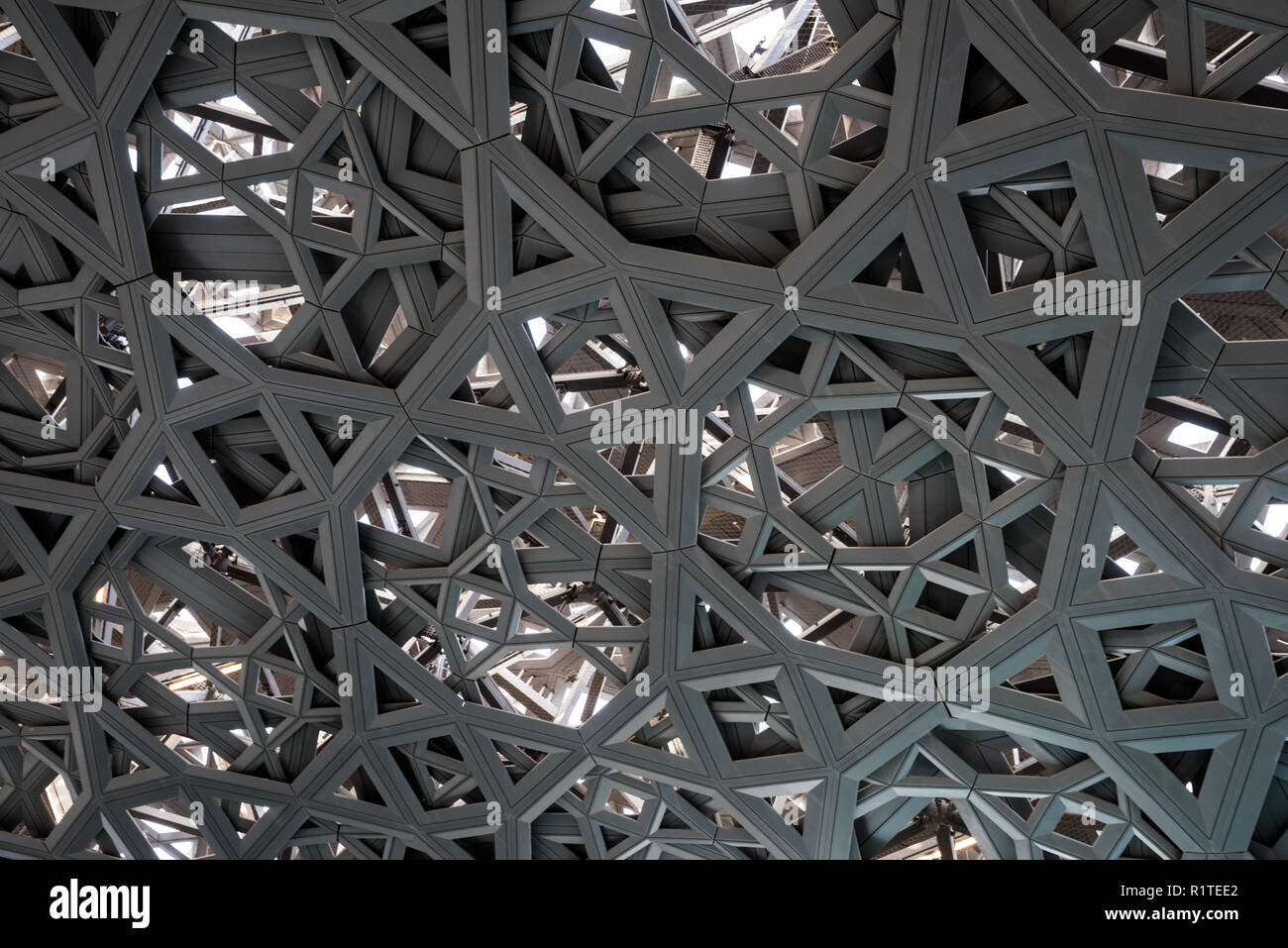 Ceiling detail of the Louvre Abu Dhabi Dome from inside Stock Photo - Alamy