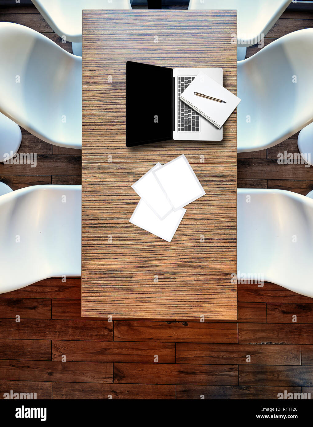 Work desk aerial hi-res stock photography and images - Alamy