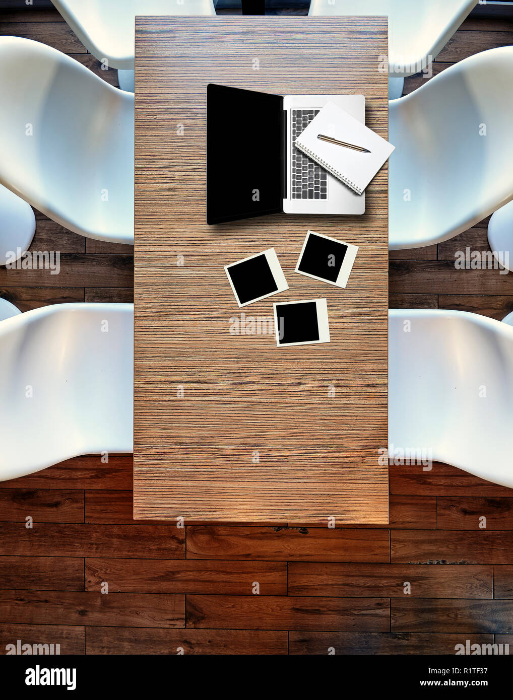 Top view table chairs hi-res stock photography and images - Alamy