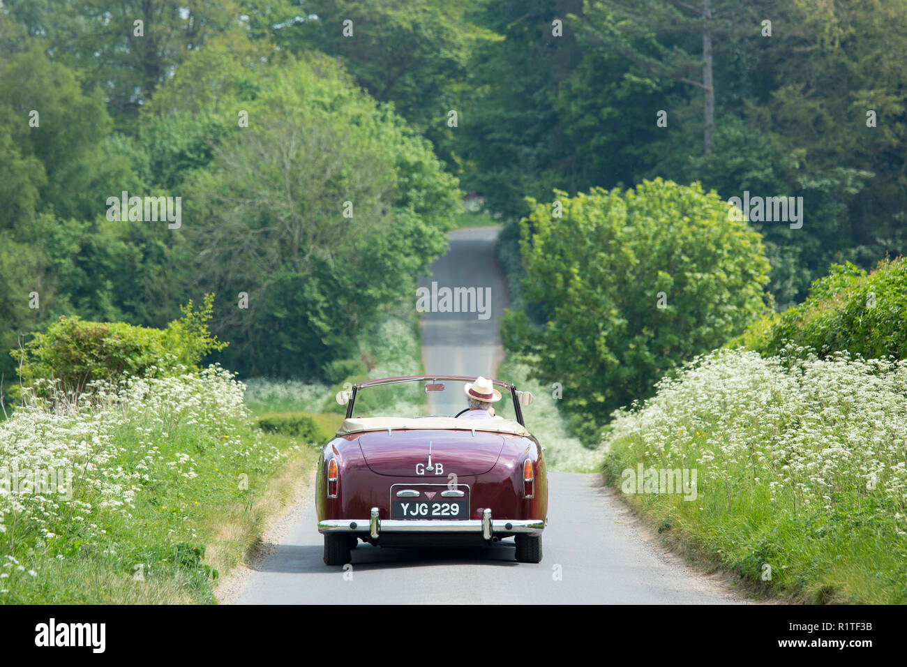 Rear view motoring hi-res stock photography and images - Alamy