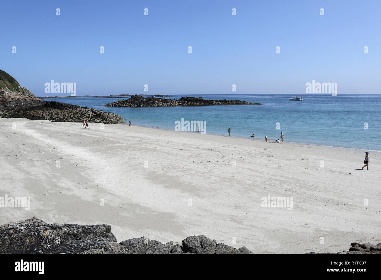 Belvoir Bay, Herm Island, Channel Islands, UK Stock Photo - Alamy
