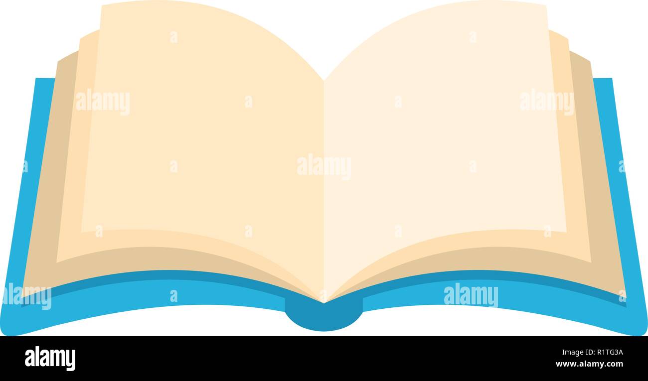 Book information icon in flat isolated on white background Stock Vector ...