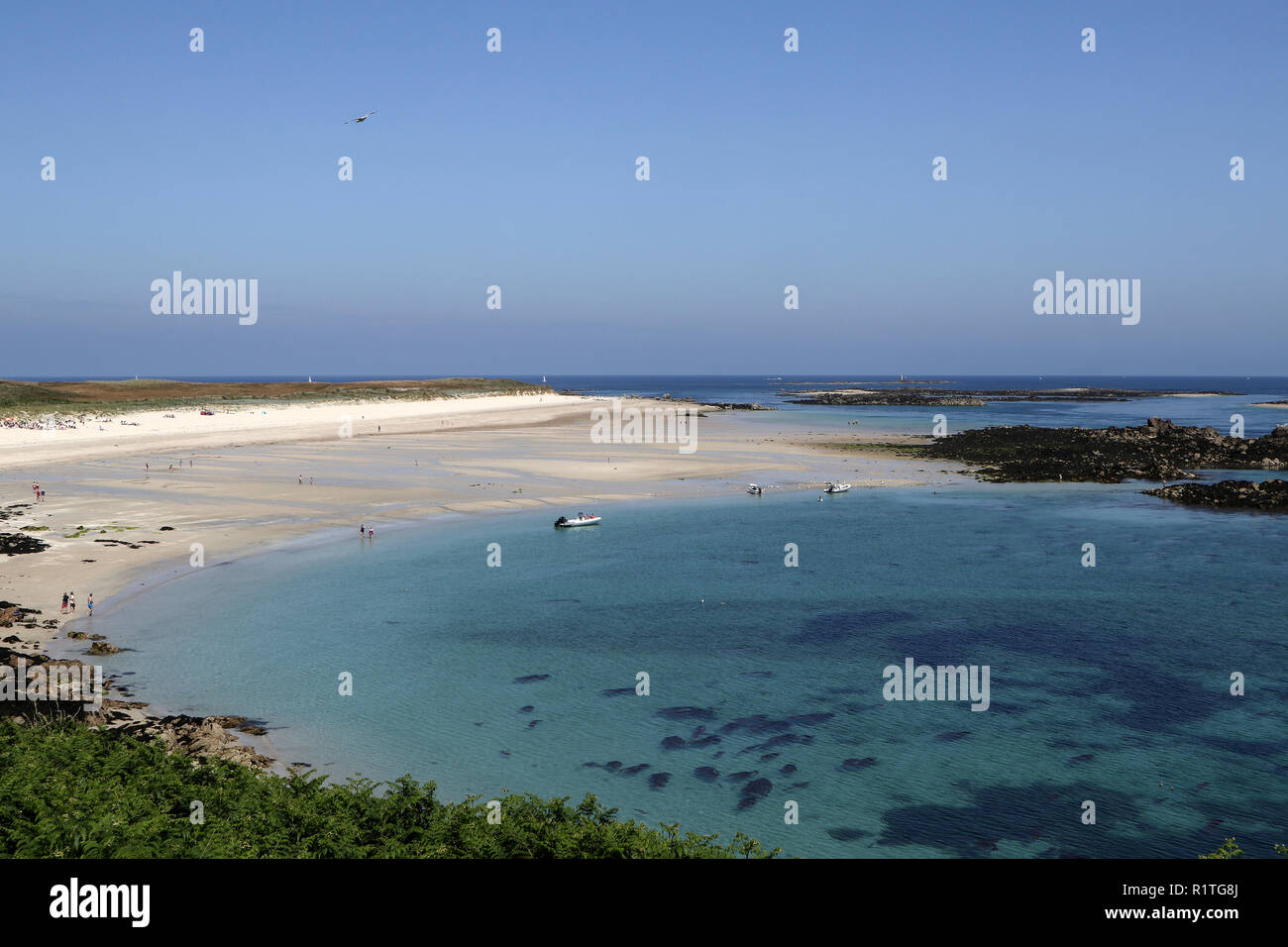 Shell Beach, Herm Island, Channel Islands, UK Stock Photo - Alamy
