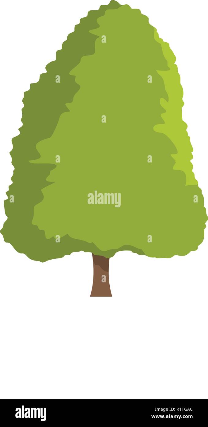 Ash tree icon. Flat illustration of ash tree vector icon isolated on ...