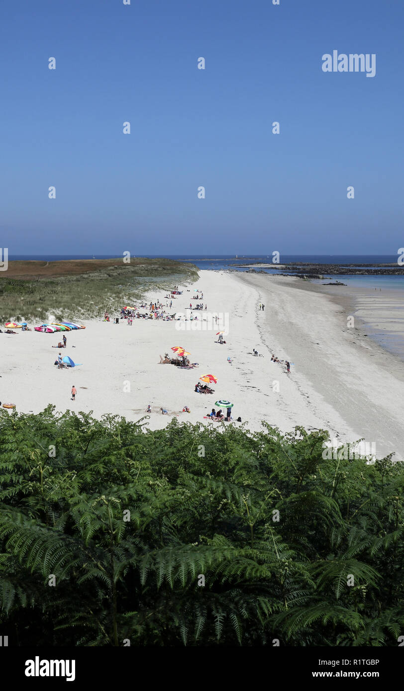 Shell Beach, Herm Island, Channel Islands, UK Stock Photo - Alamy