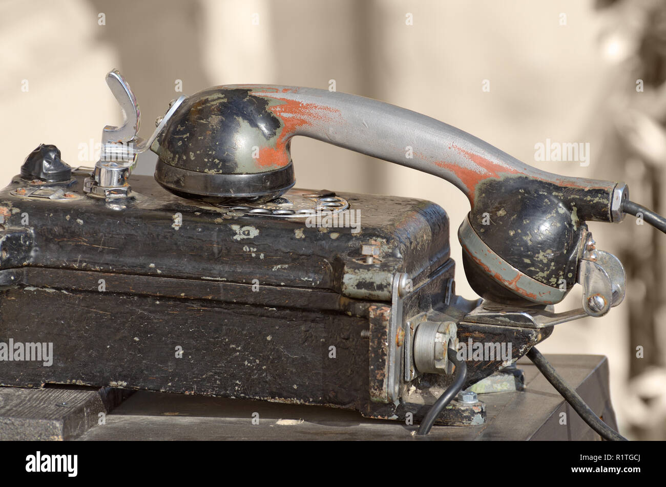 Vintage metal phone.It is a rare thing.The device is heavy and overall ...