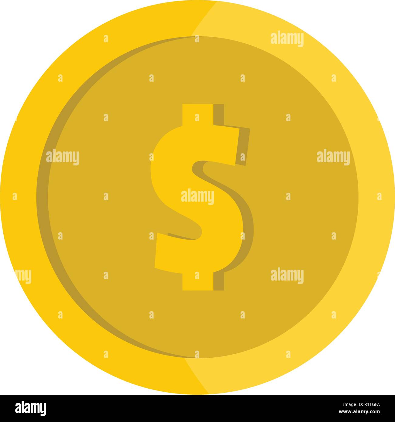 Design coin icon. Flat illustration of design coin vector icon isolated ...