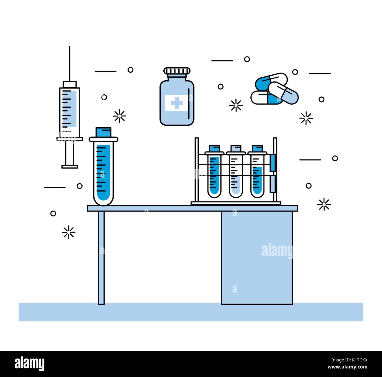 medical laboratory and elements Stock Vector Image & Art - Alamy